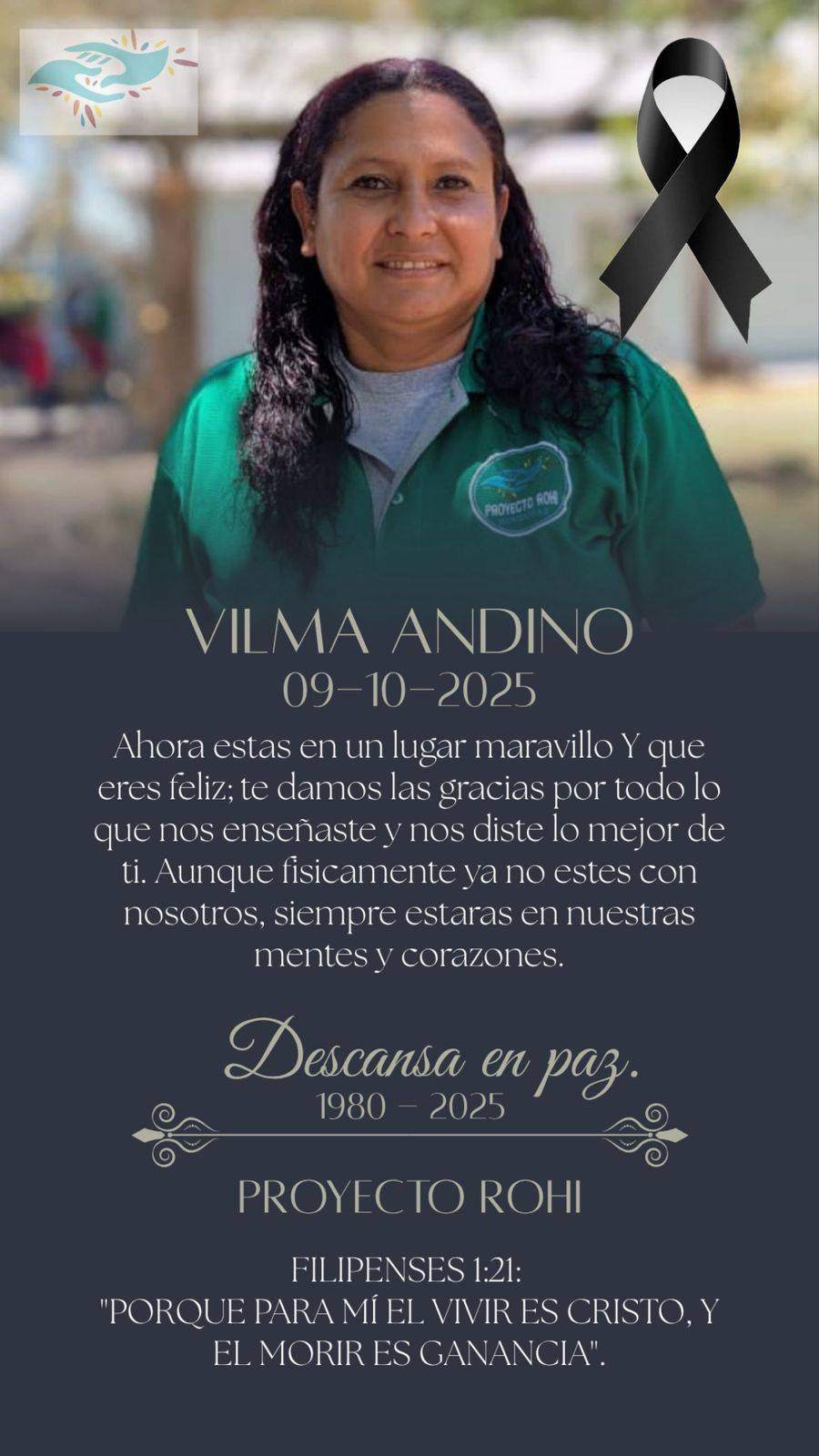 Una Comunidad en Duelo – En Memoria de Vilma Andino - ROHI Project